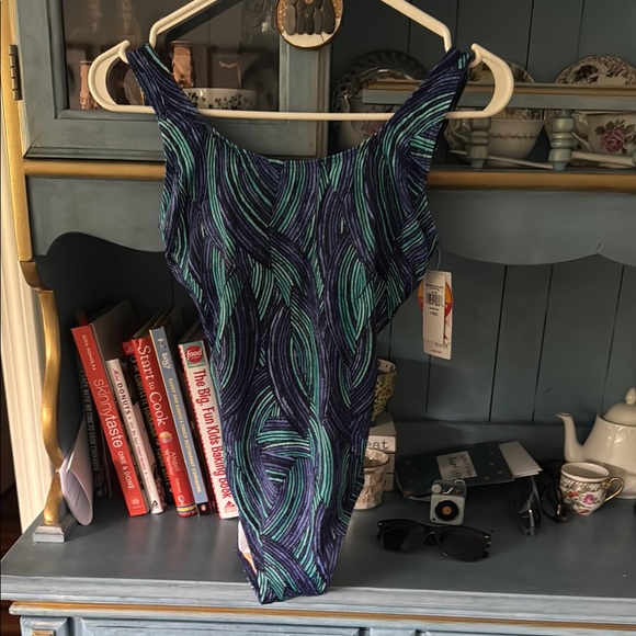 L.L. Bean | Swim | Ll Bean Womens Swimsuit Blue And Green Pattern ...